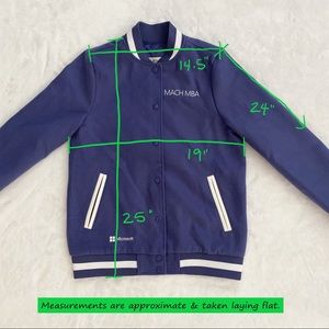 Microsoft | Jackets & Coats | Microsoft Mach Mba Varsity Letterman ...